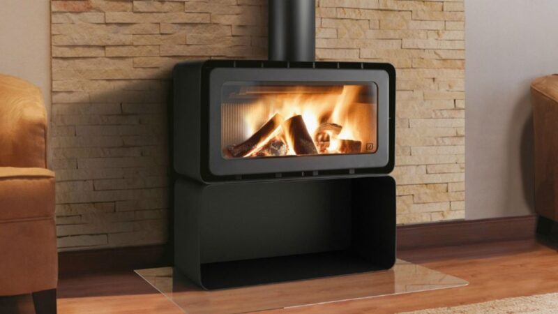 ADF Linea 85 B Freestanding Fireplace - Classic Fireplaces & Barbeques